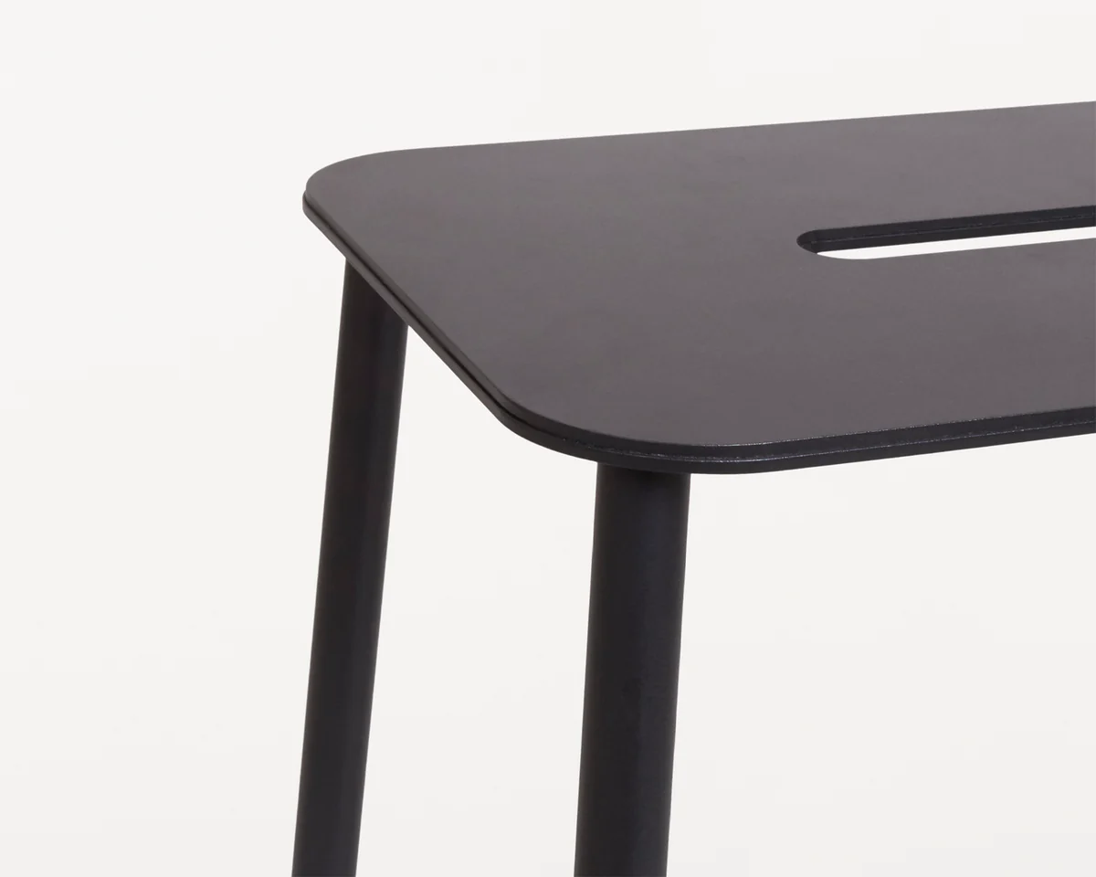 Adam Stool Mono H65, Black – Wool