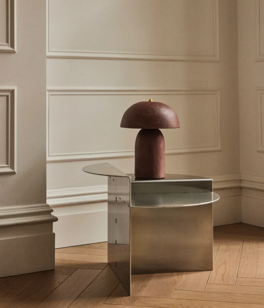 Rivet Side Table – Wool