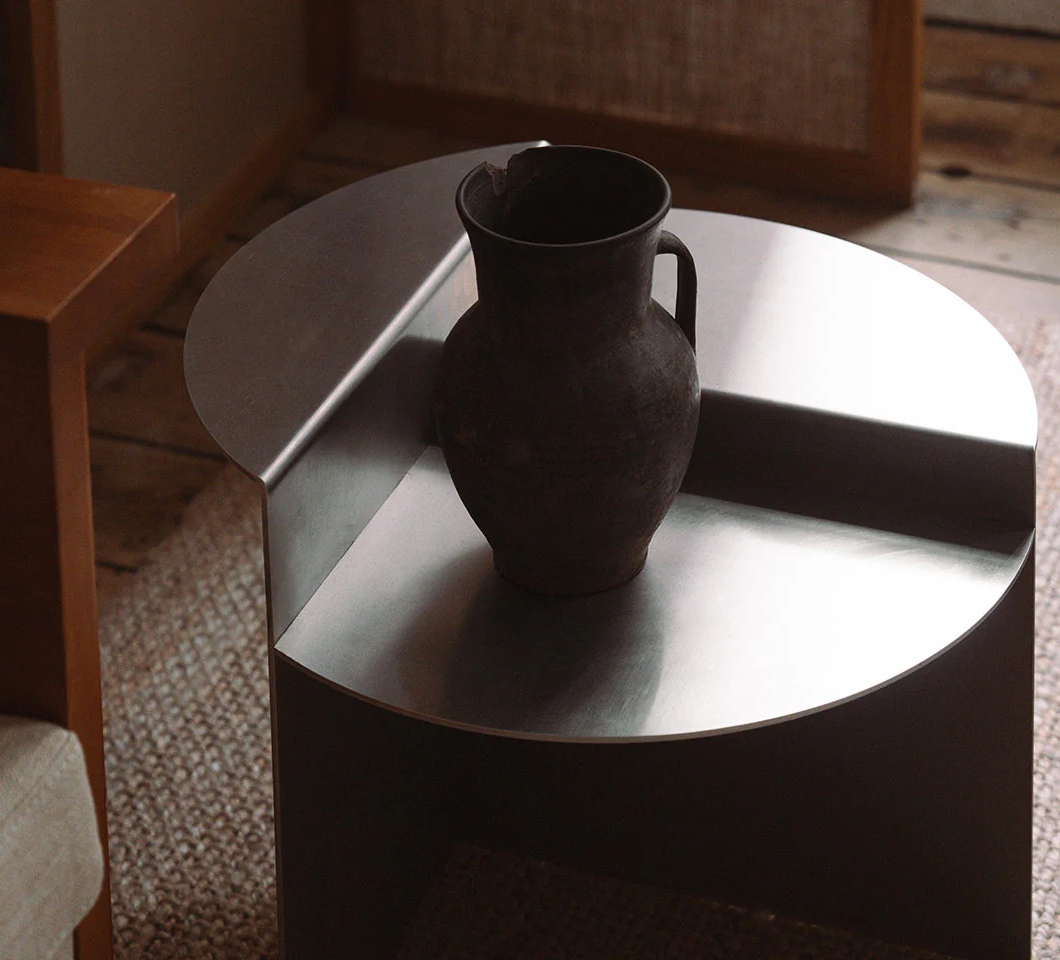 Rivet Side Table – Wool