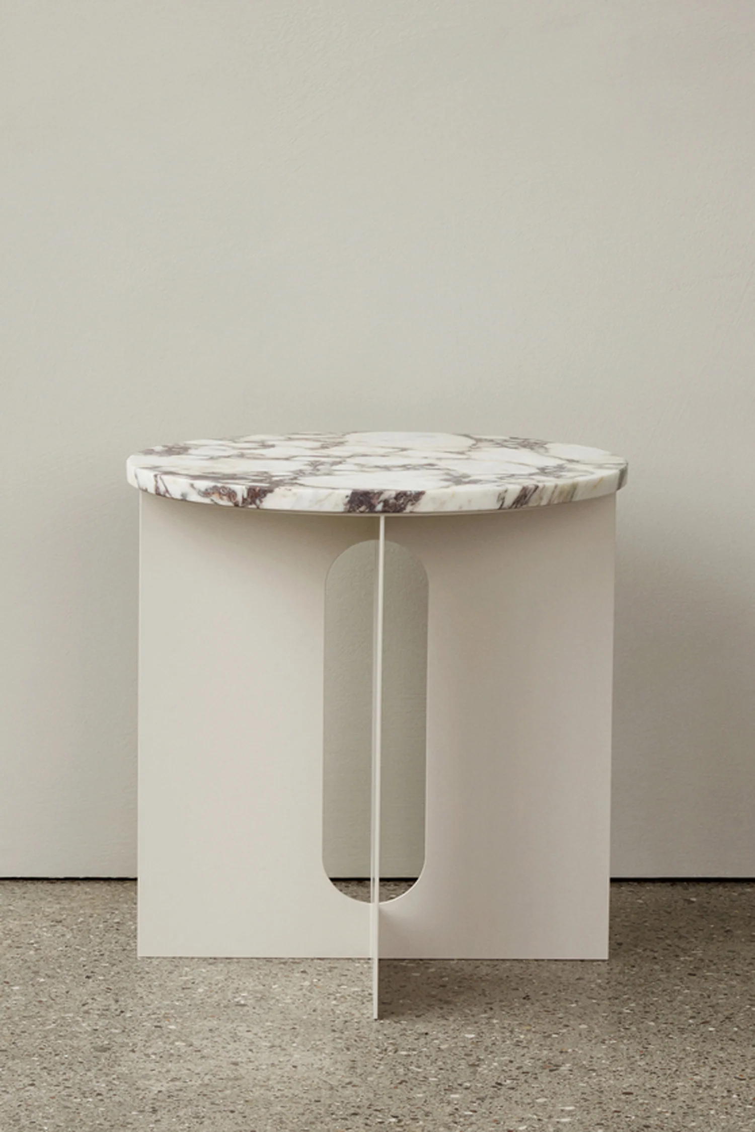 Androgyne Side Table, Table Top, Calacatta Viola Marble – Wool