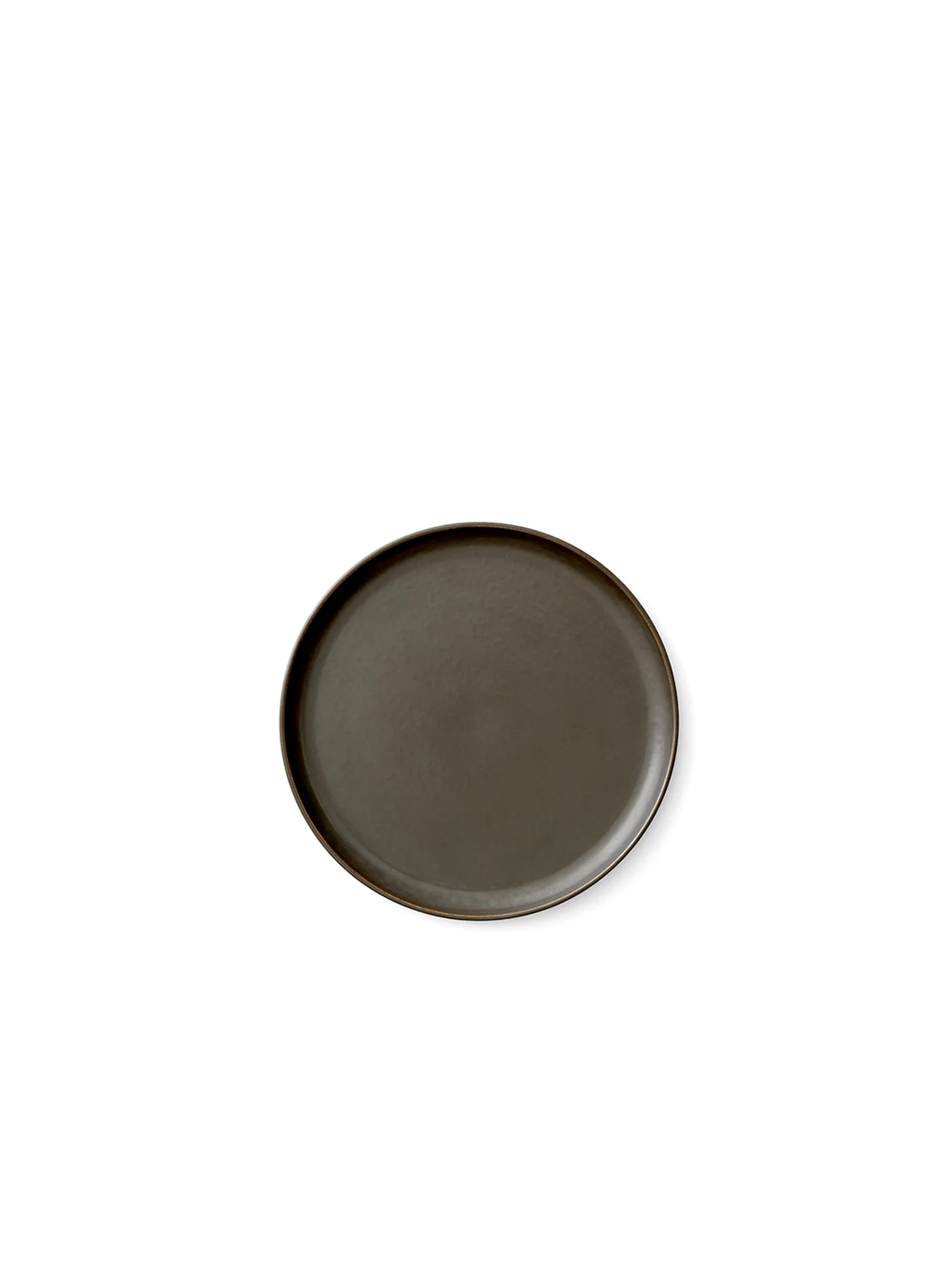 New Norm Lunch Plate, Dia 23cm, Dark Glazed – Wool