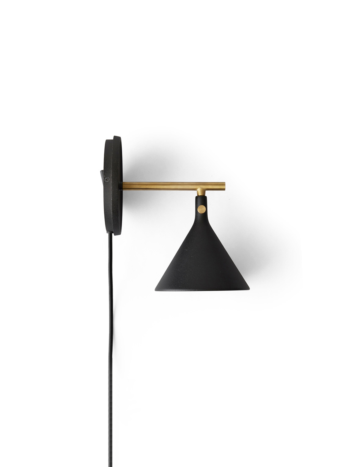Cast Sconce Wall Lamp, Black – Wool