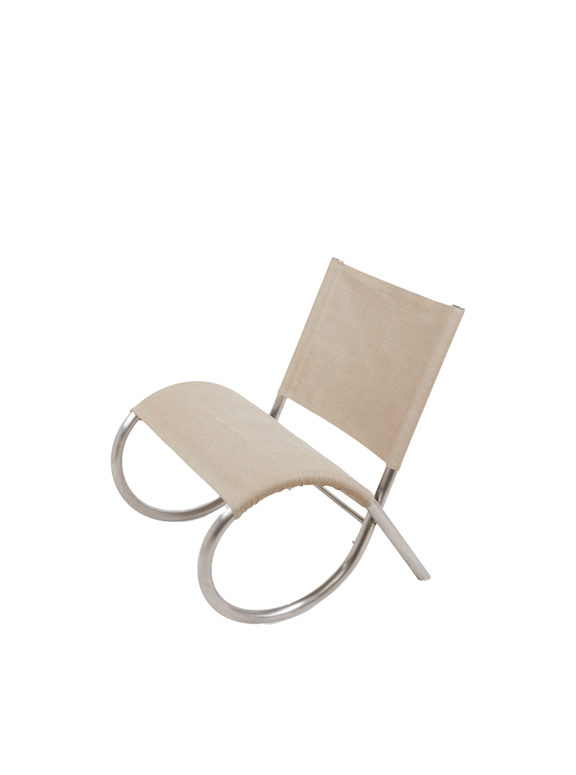 Richardt Chair, Raw Steel, Canvas – Wool