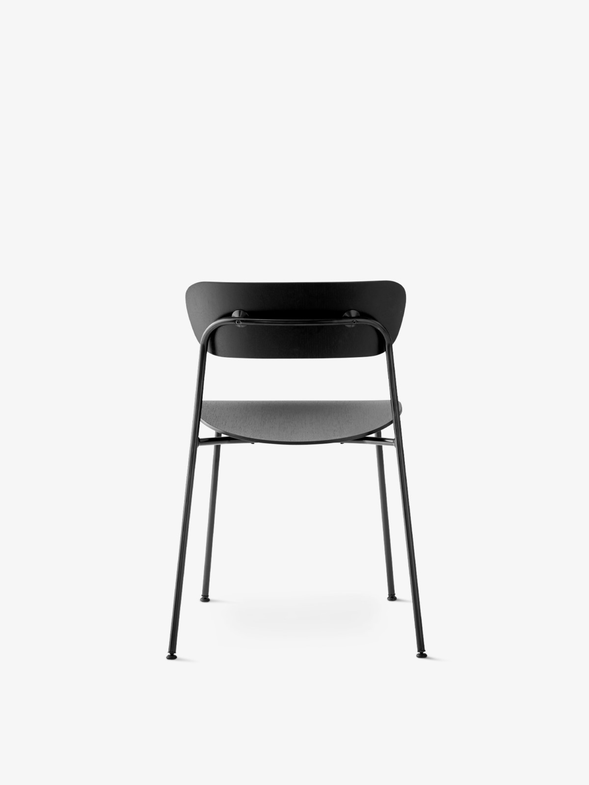 Pavilion Chair AV1, Black Base / Black Oak – Wool