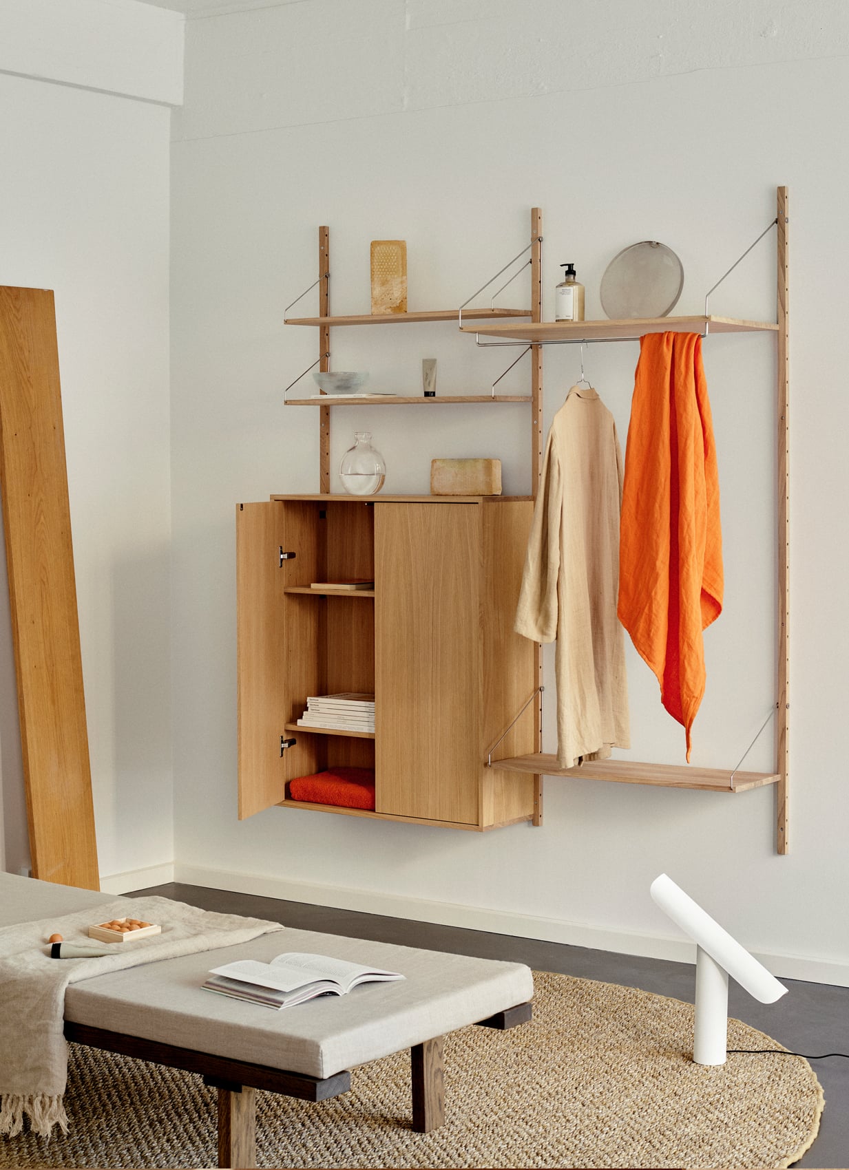 Shelf Library, Cabinet Large, H1148 x W80CM – Wool