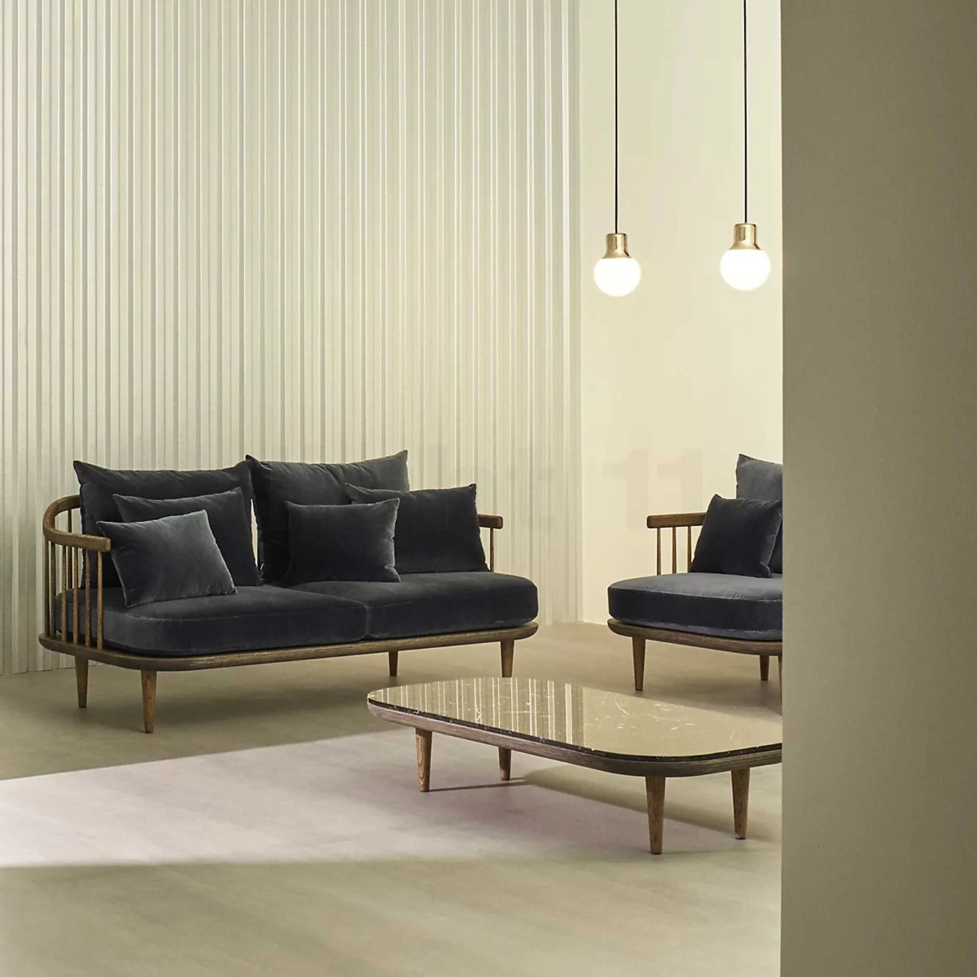 Mass Light NA5 Mass Light Glass, Brass – Wool