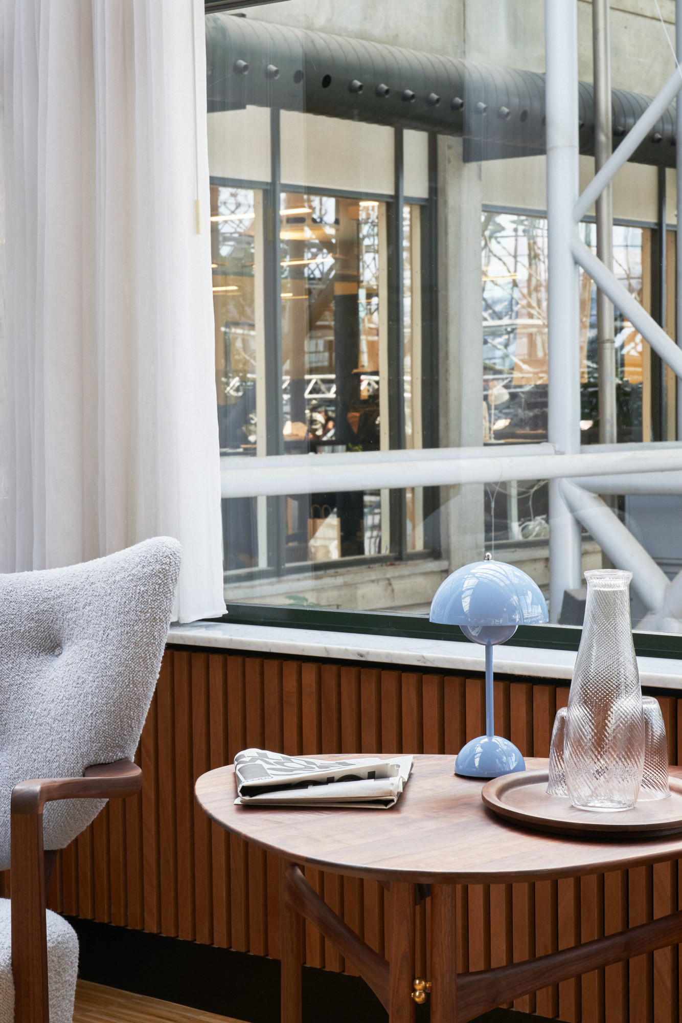 Drop Leaf HM5, Walnut – Wool