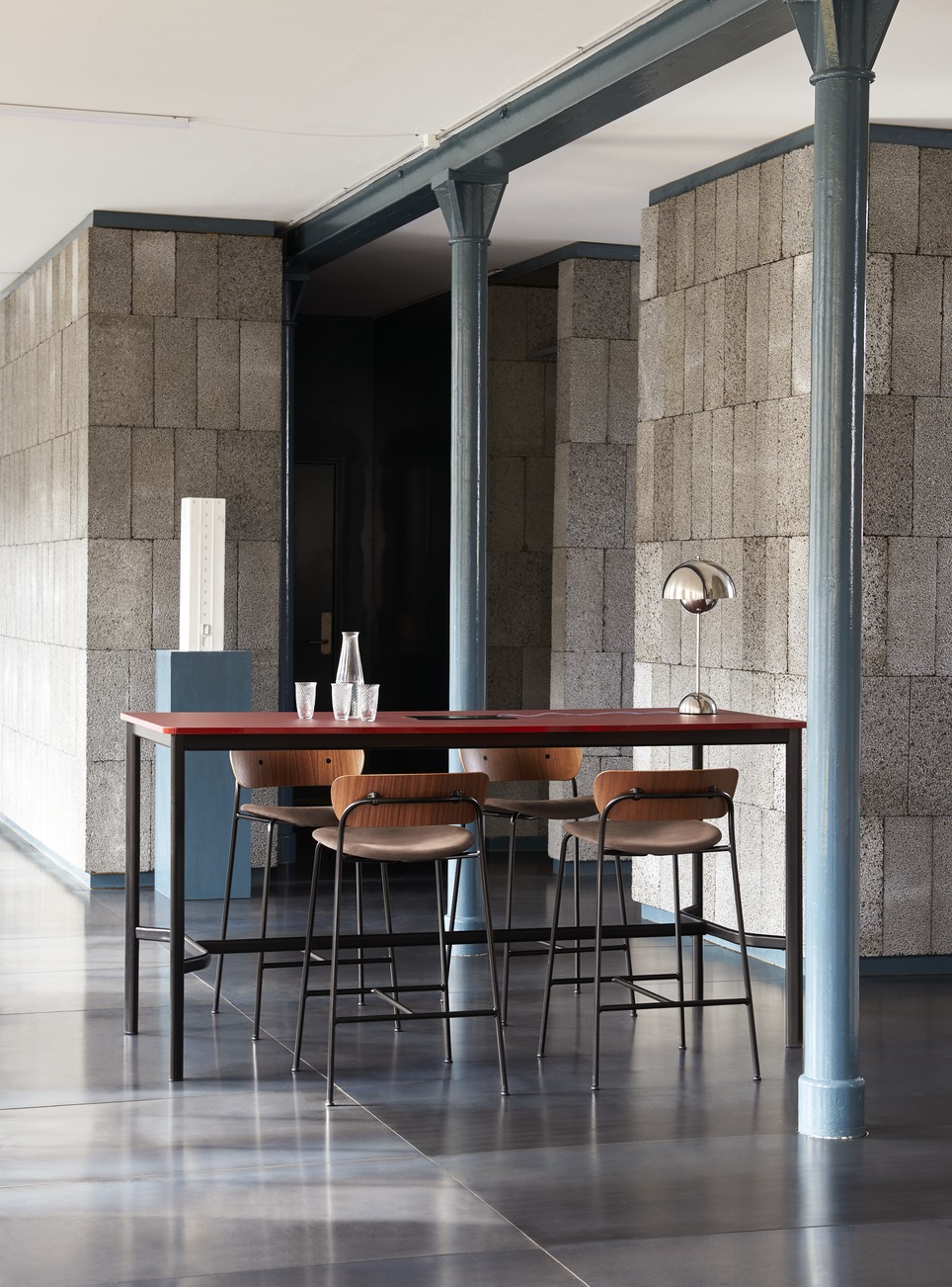 Pavilion Counter Chair AV8, Fabric Grp. 2, Seat Upholstery, Black Base ...