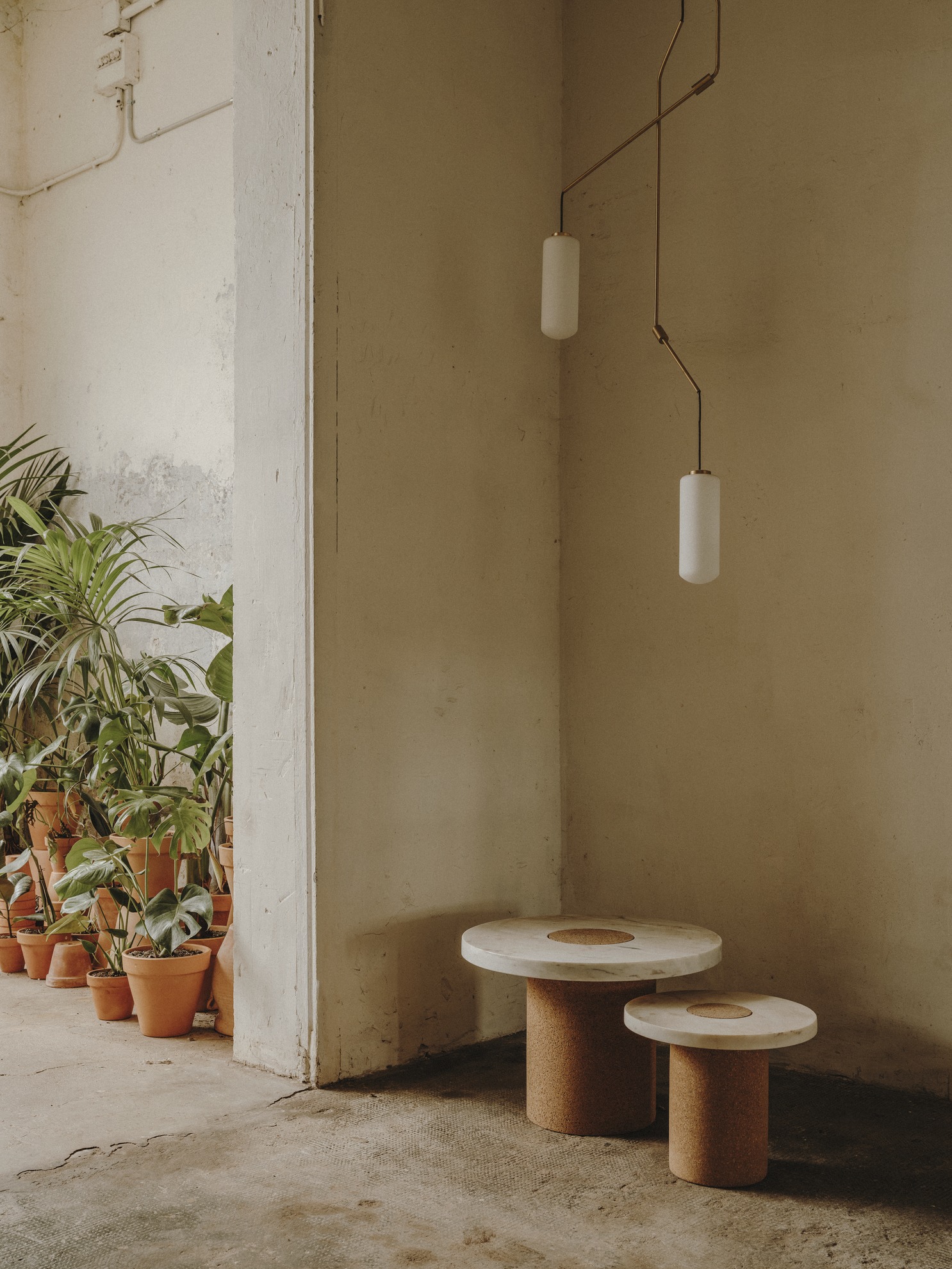 Sintra Table, Small, White – Wool