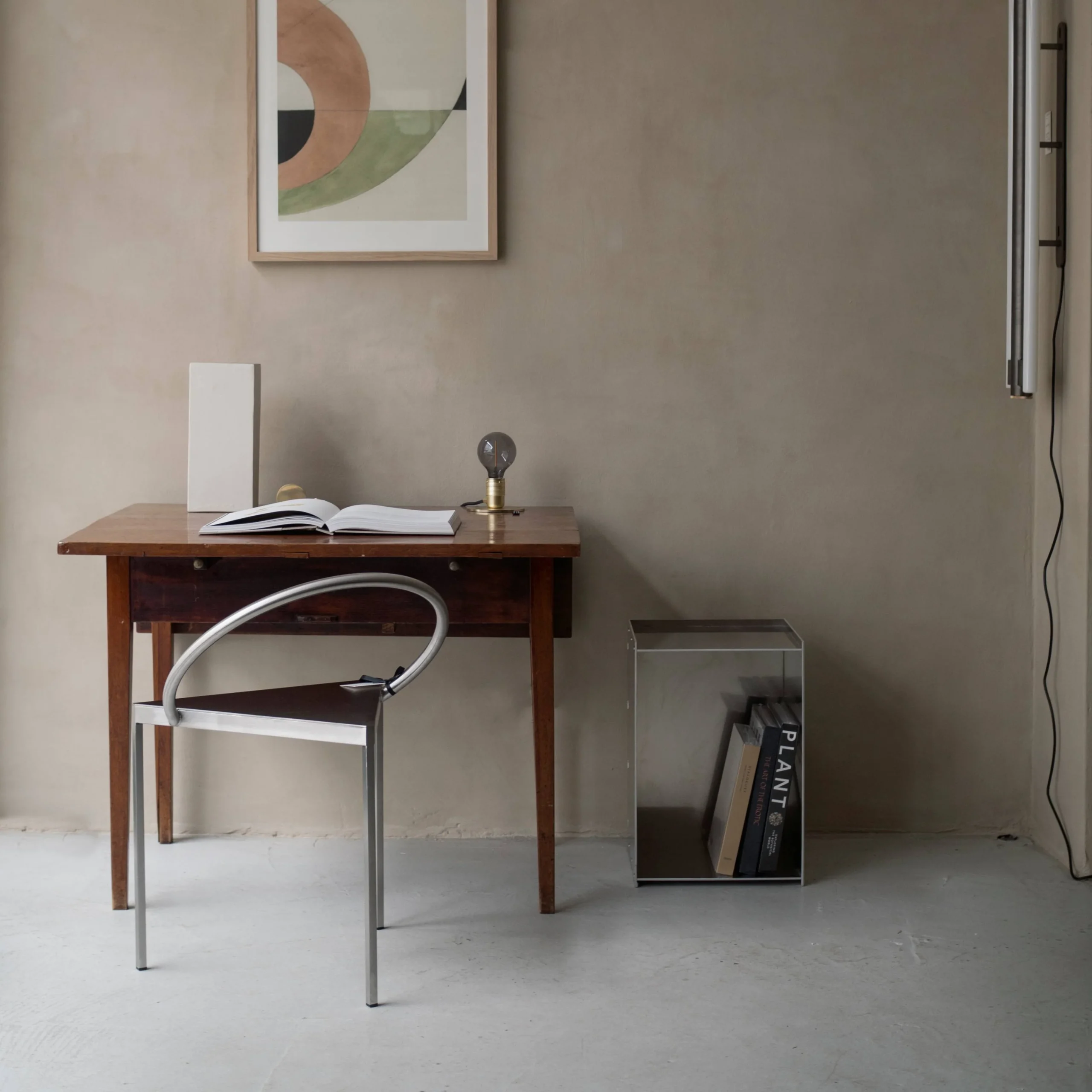 Triangolo Chair, Stainless Steel – Wool