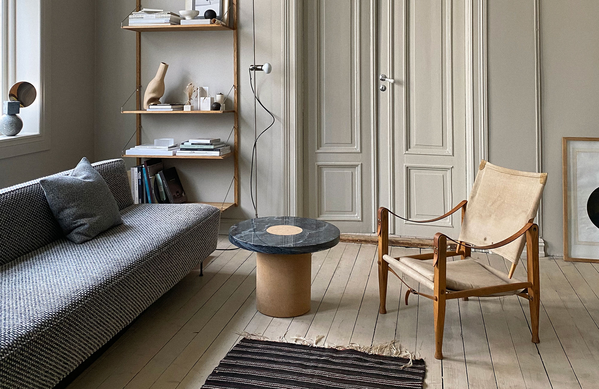 Sintra Table, Large, Black – Wool