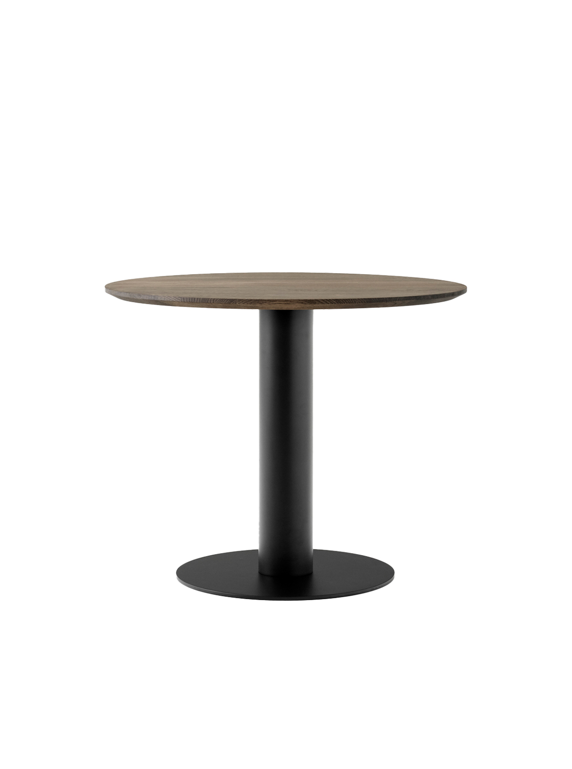 In Between Dining Table SK11, Wood Table Top / Matt Black Center Base ...