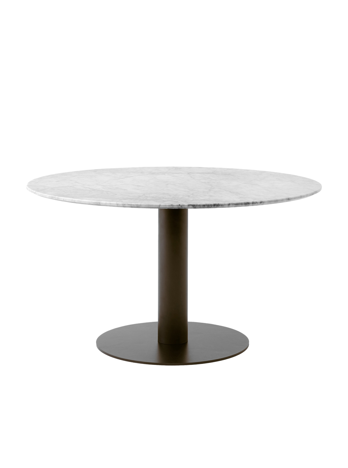 In Between Dining Table SK20, Marble Table Top / Bronzed Center Base – Wool