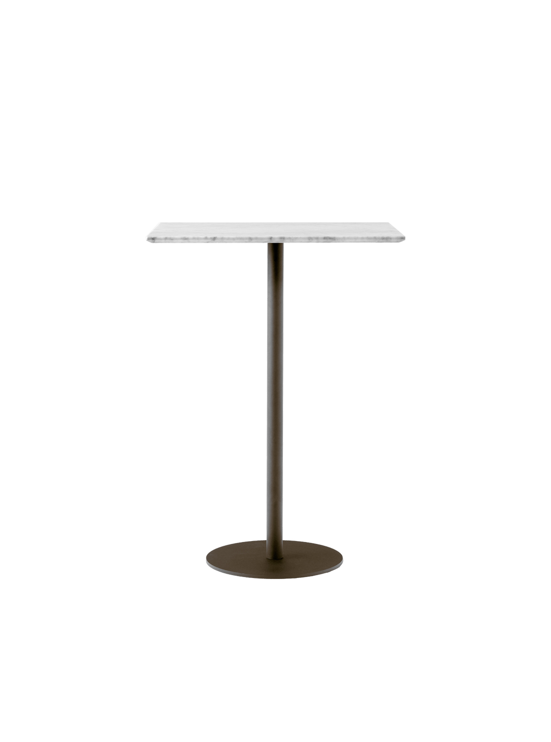 In Between Bar Table SK21, Marble Table Top / Bronzed Center Base – Wool