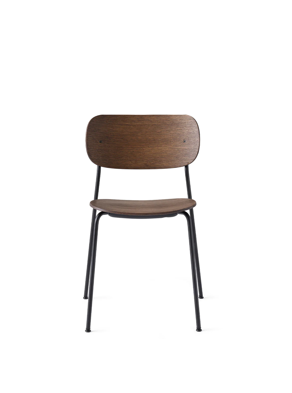 Co Dining Chair, Veneer, Black / Dark Stained Oak – Wool