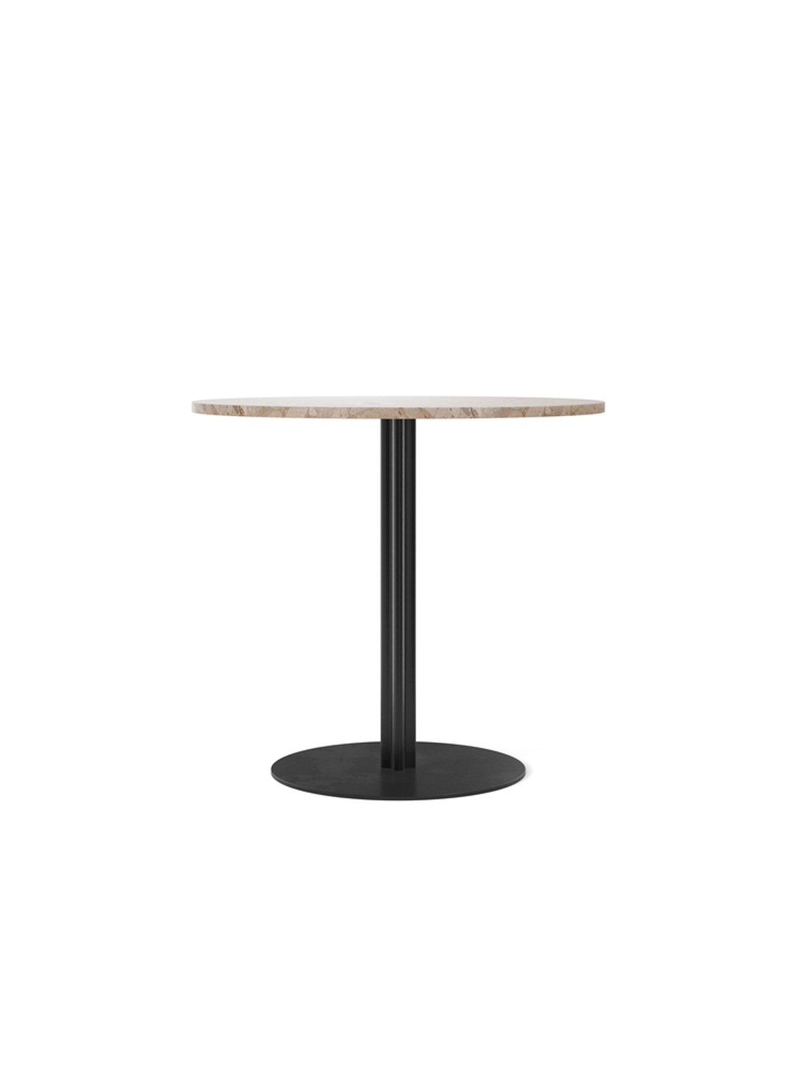 Harbour Column Bar Table, Dia 80, Black Aluminium & Steel / Kunis ...