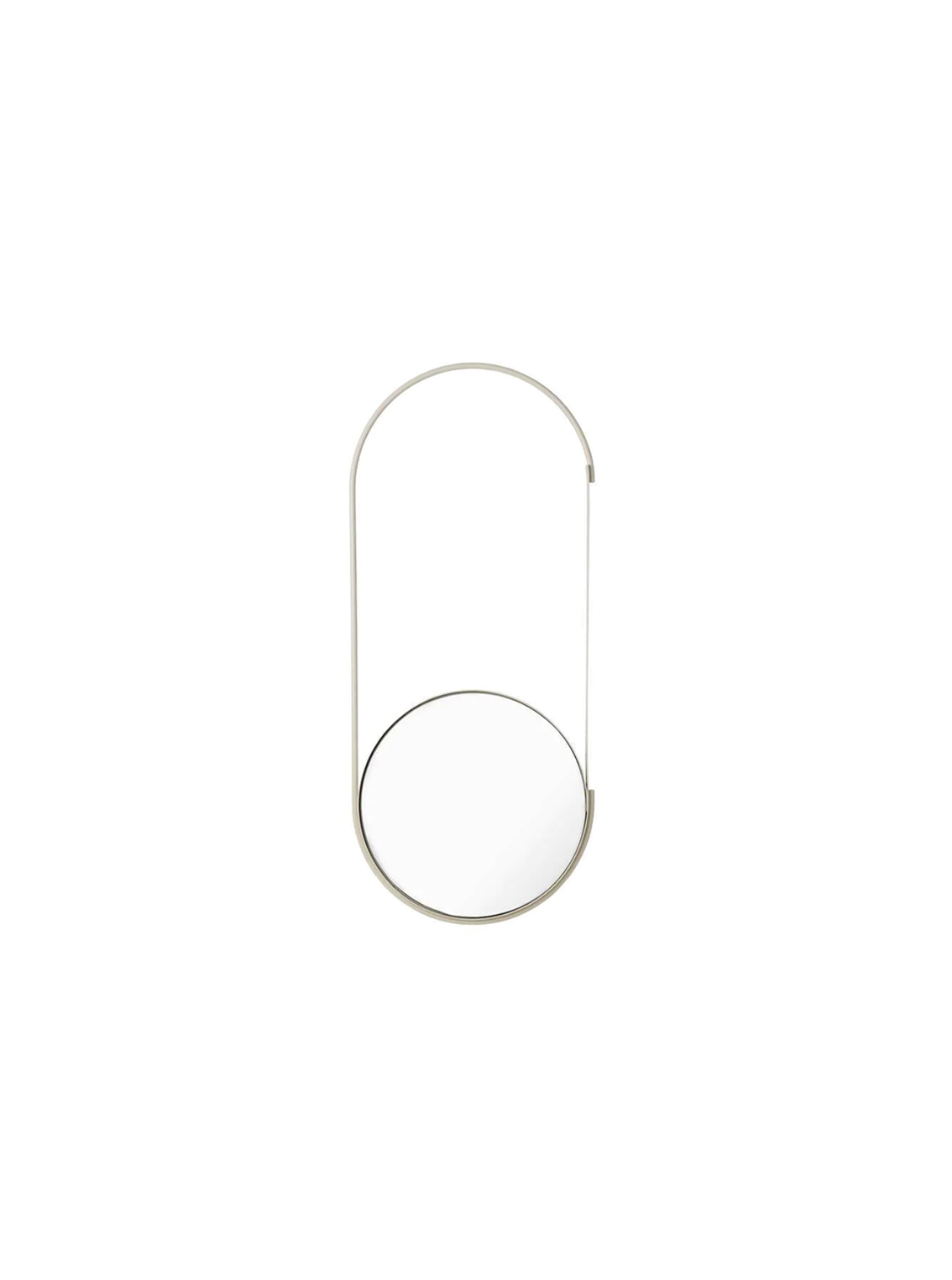 Mobile Mirror, Beige – Wool