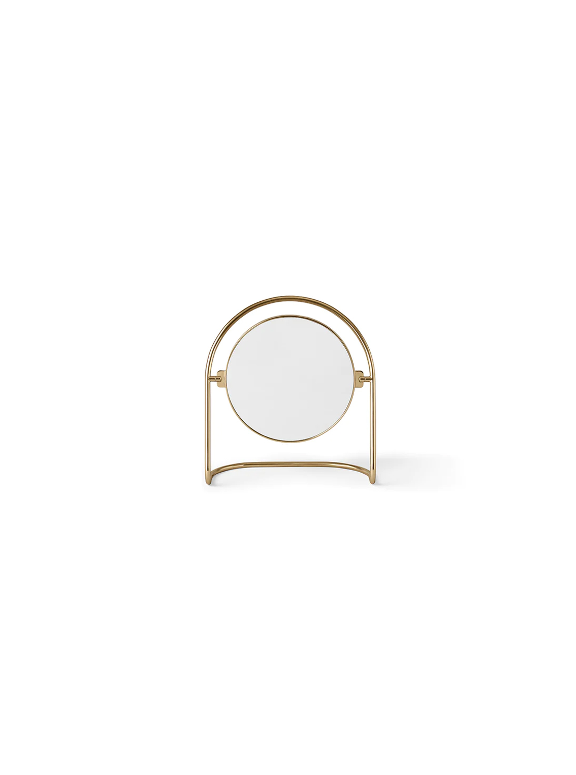 Nimbus Table Mirror, Polished Brass – Wool