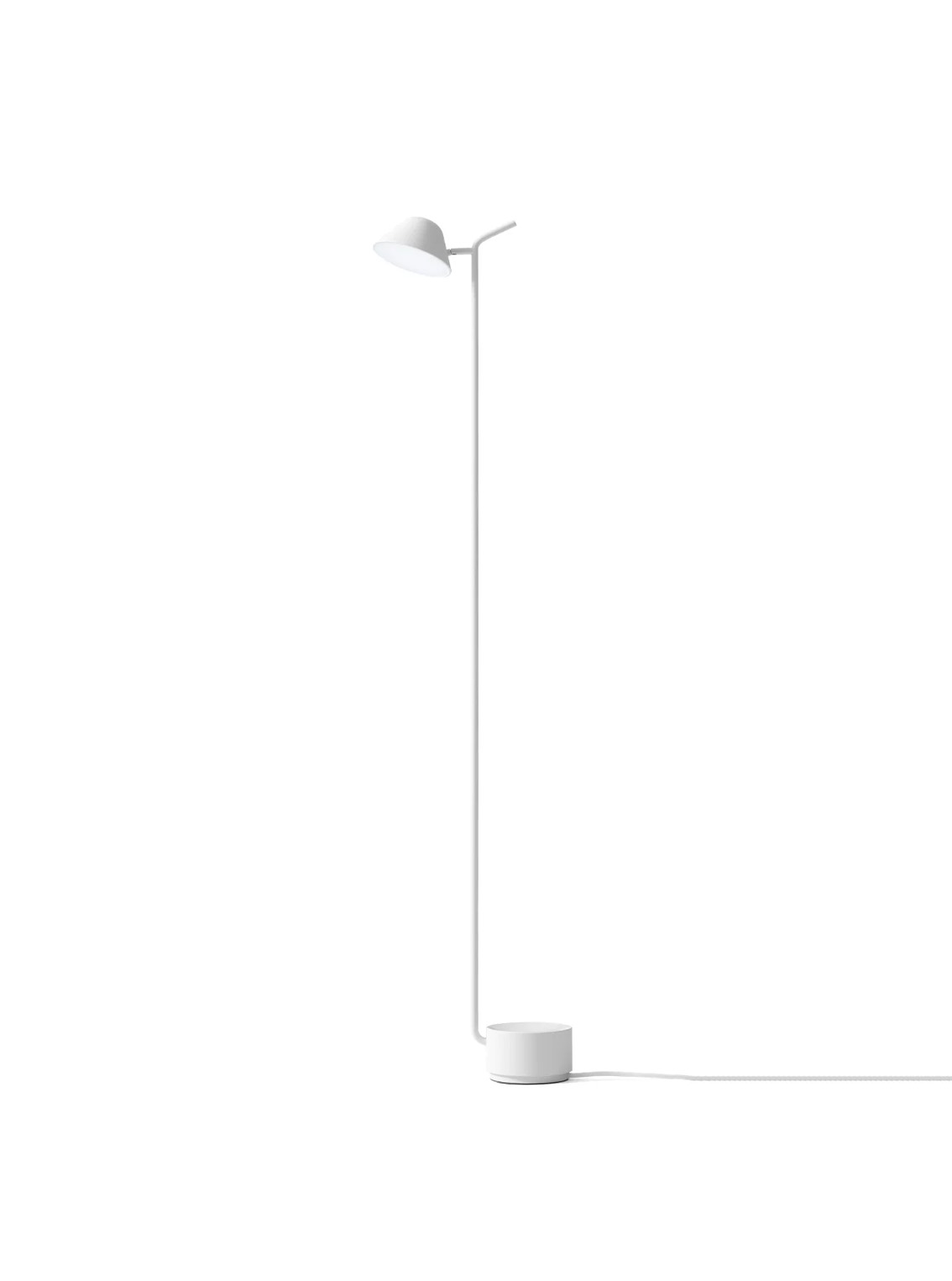 Peek Floor Lamp, White – Wool
