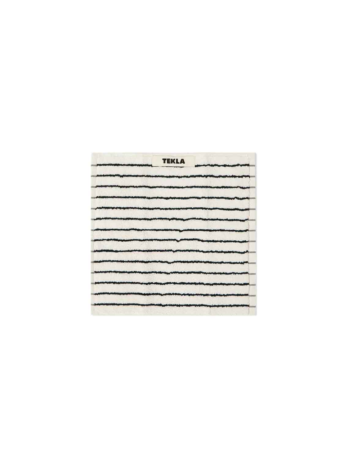 Washcloth – Striped, Racing Green – Wool