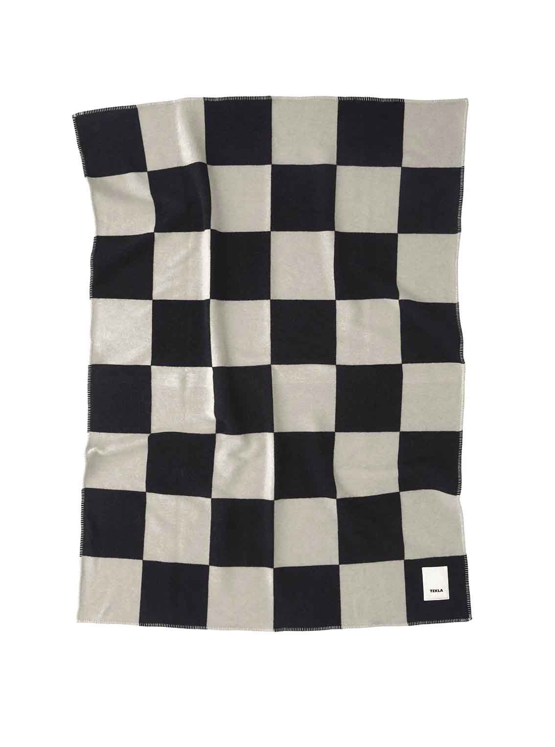Cashmere Blanket, Checks, Black Checks – Wool