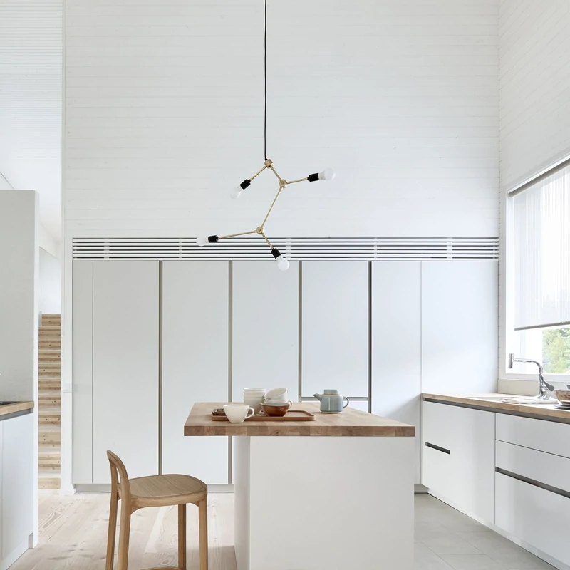 Franklin Chandelier, Brass – Wool