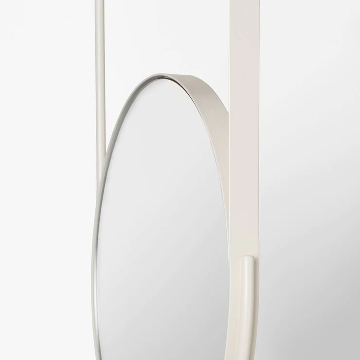 Mobile Mirror, Beige – Wool