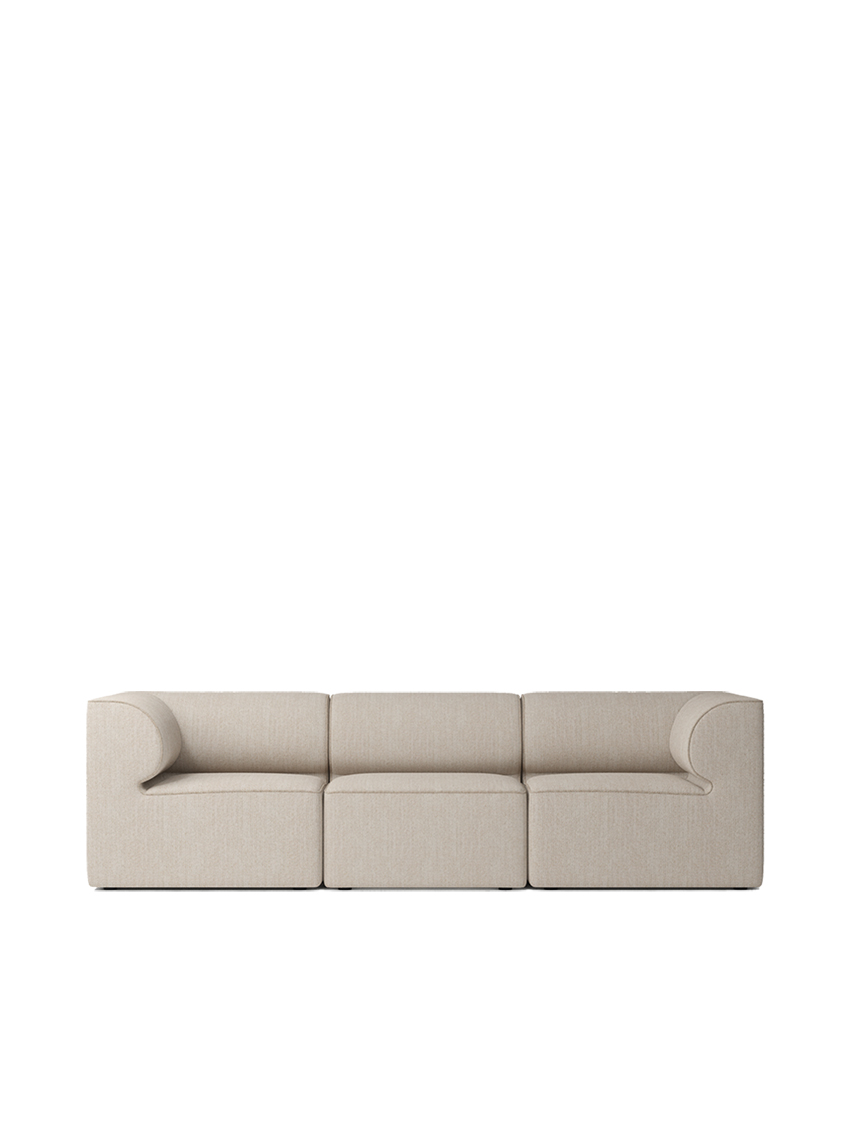 Eave Modular Sofa, 86, 3 Seater, Configuration 2, Beige – Wool