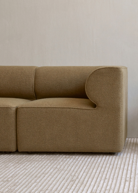 Eave Modular Sofa, 86, 2 Seater, Configuration 1, Earth – Wool