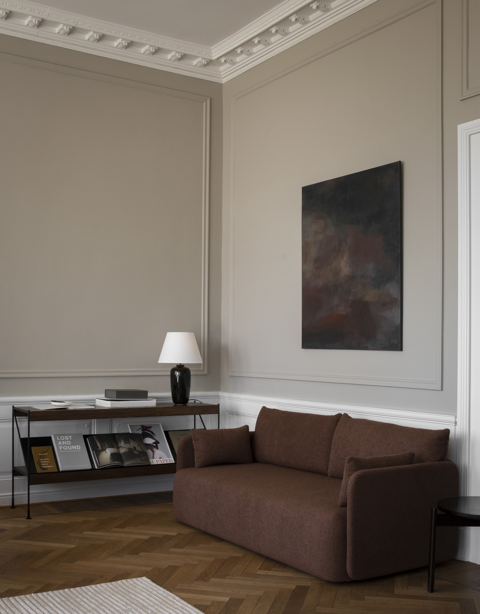 Zet Storage System, H70, Black Steel Base – Wool