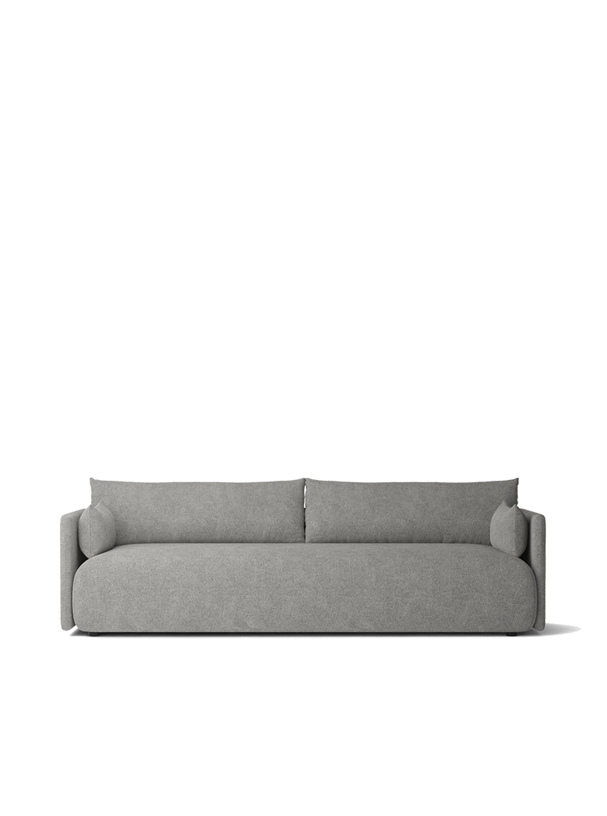 Offset Sofa, 3 Seater, Grey (Bouclé 16) – Wool
