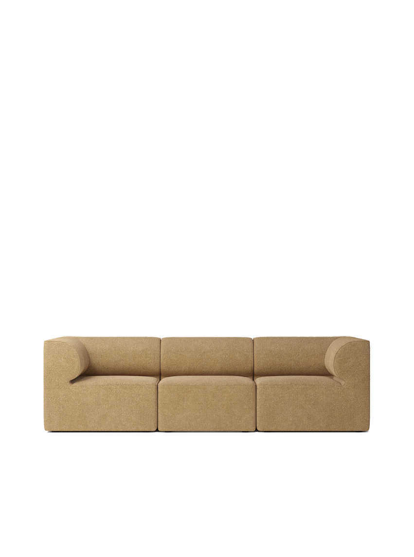 Eave Modular Sofa, 86, 3 Seater, Configuration 2, Earth – Wool