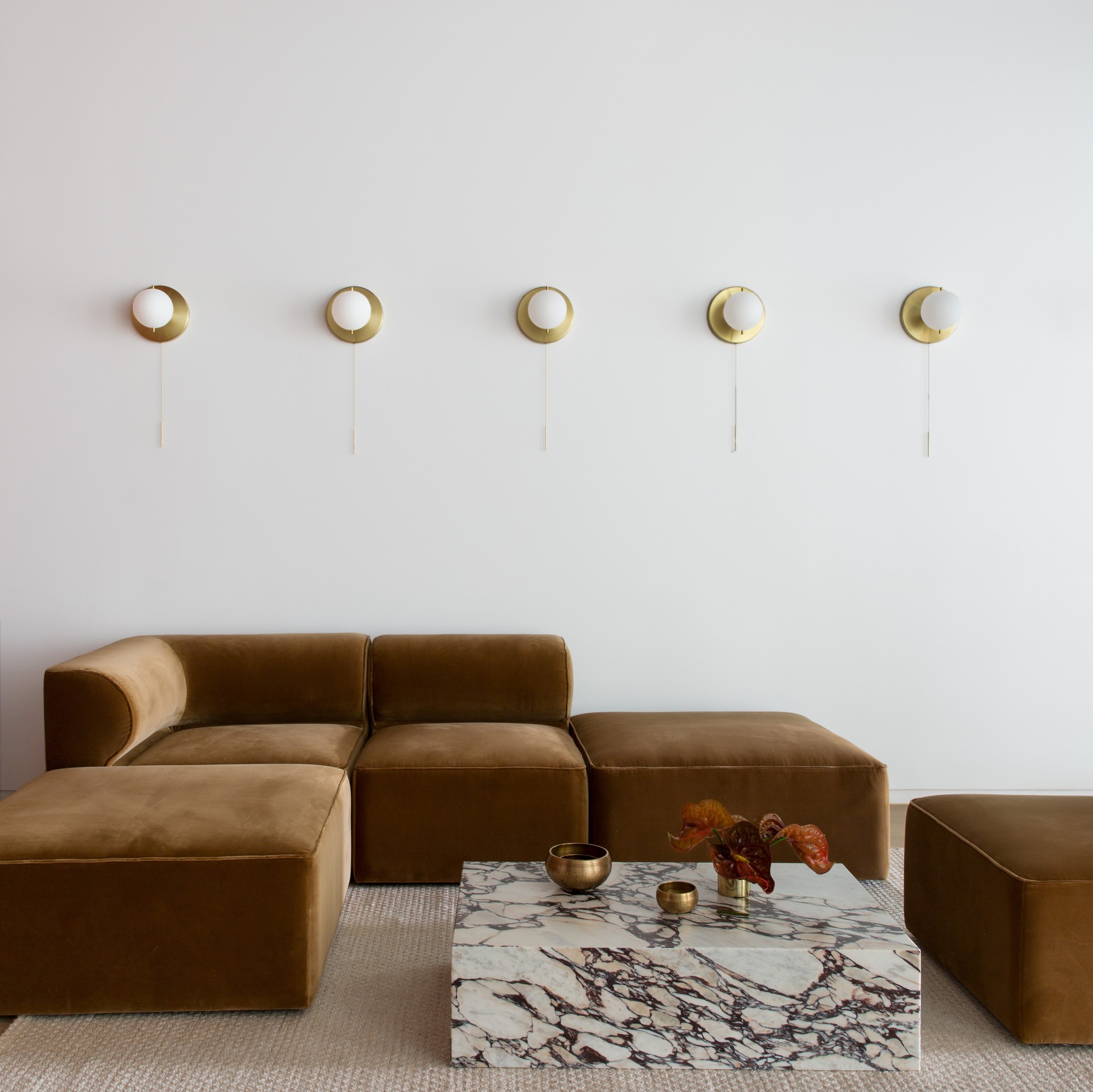 Eave Modular 86, Pouf, Earth – Wool