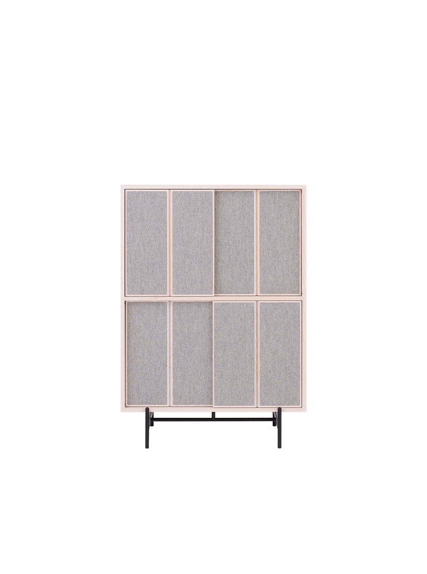 Canvas Tall Cabinet, Ash – Wool