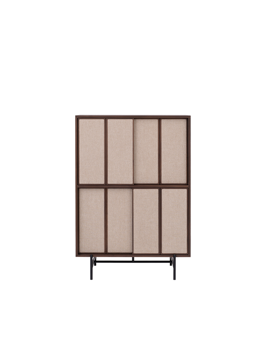 Canvas Tall Cabinet, Walnut Stained Ash – Wool