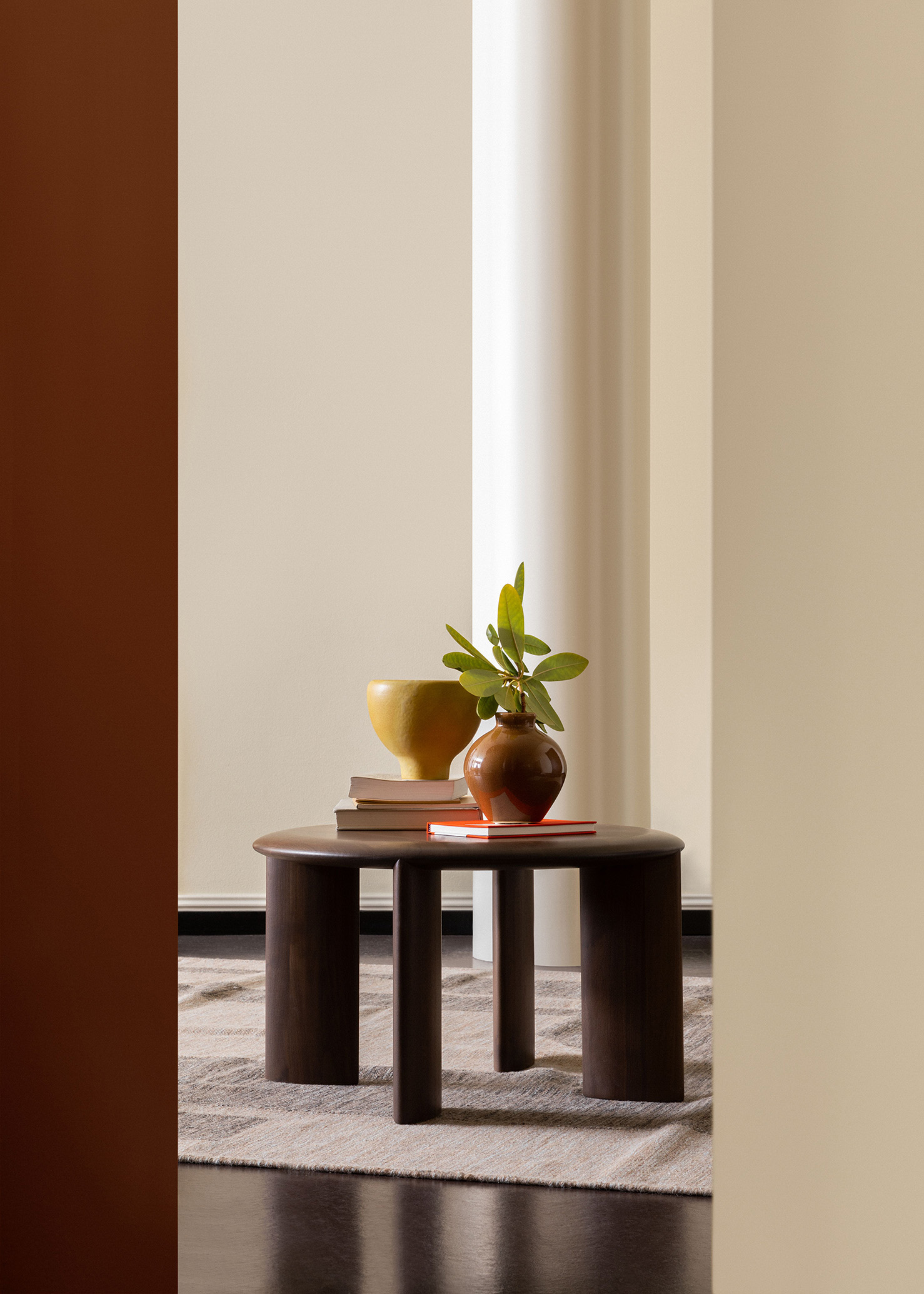 IO Side Table, Walnut – Wool