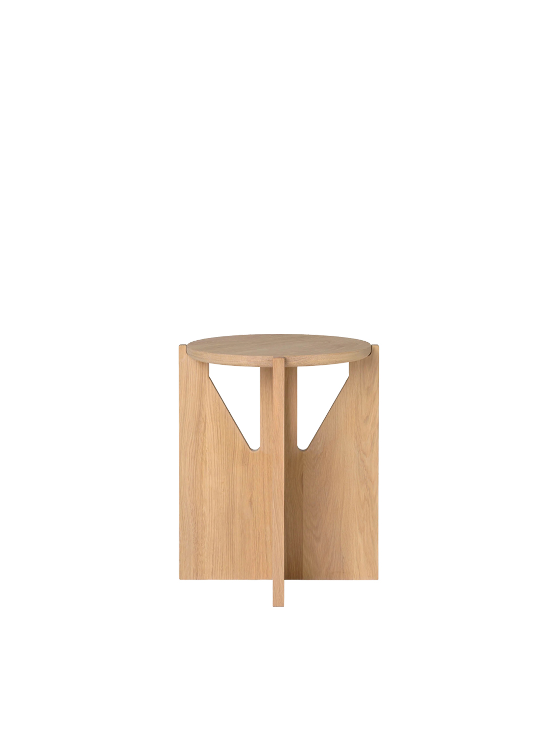 Simple Stool, Oak – Wool