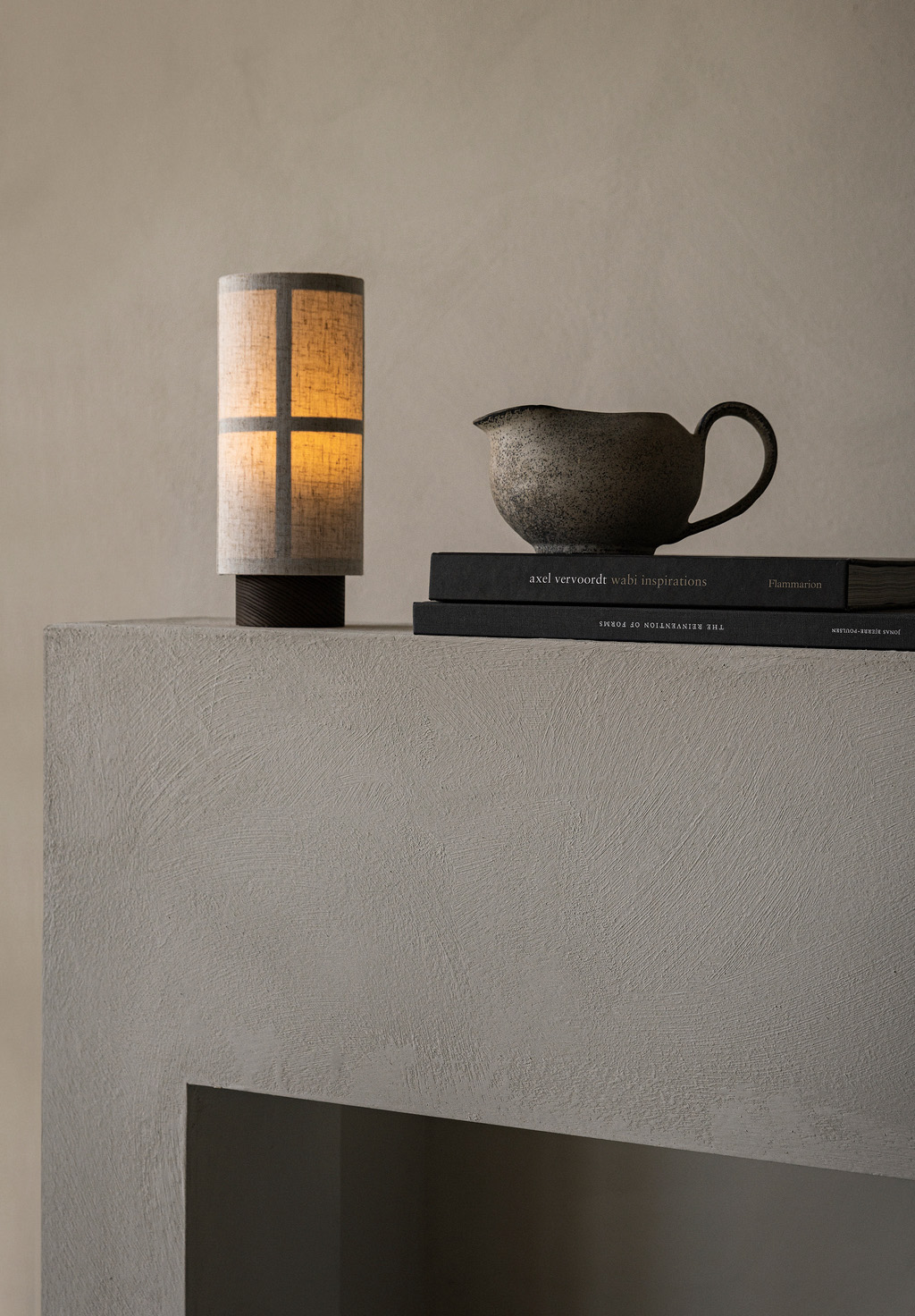 Hashira Table Lamp, Portable, Raw – Wool