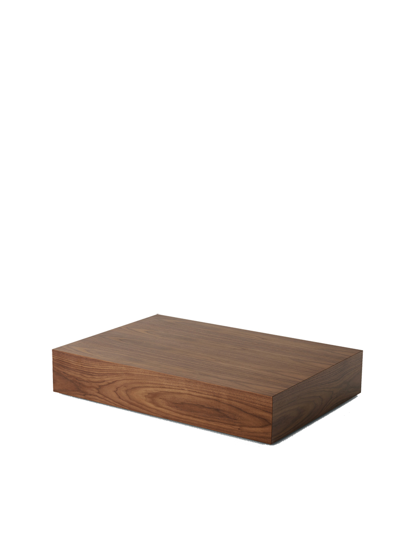Mass Wide Coffee Table, Walnut – Wool