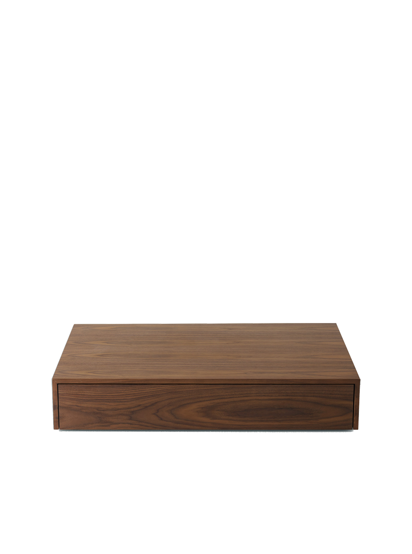 Mass Wide Coffee Table, Walnut – Wool