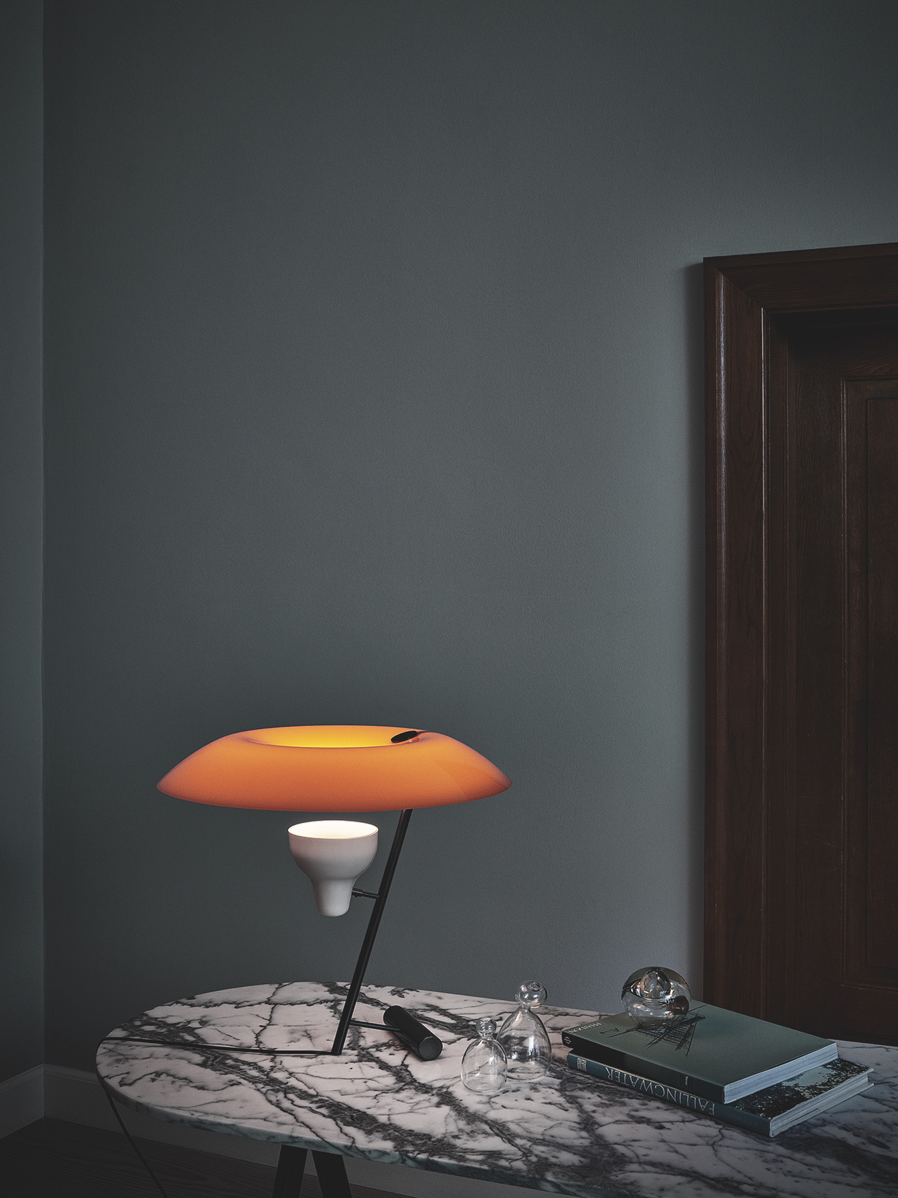 Model 548 Table Lamp, Brass – Wool