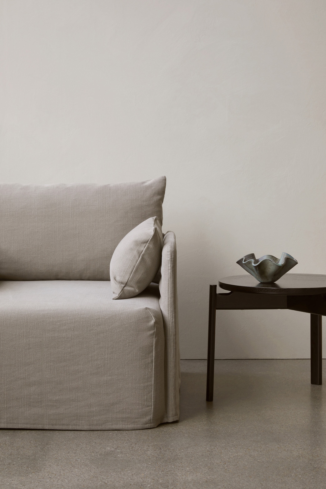 Offset Sofa, 2 Seater, With Loose Cover – Wool
