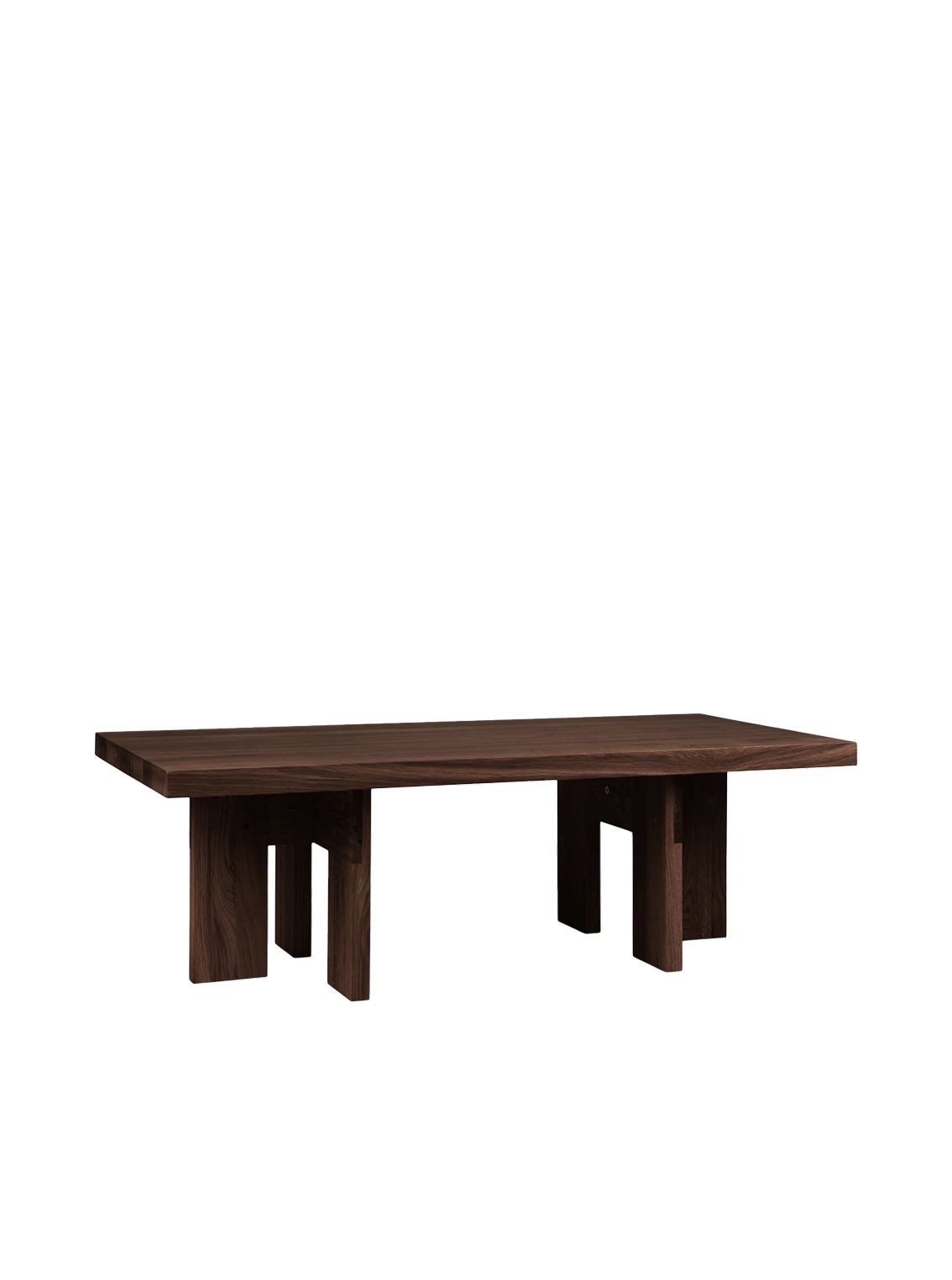 Farmhouse Coffee Table, Rectangle, Dark Oak – Wool