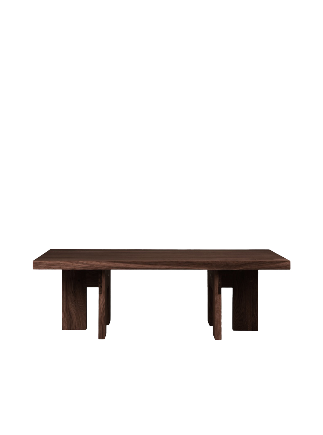 Farmhouse Coffee Table, Rectangle, Dark Oak – Wool