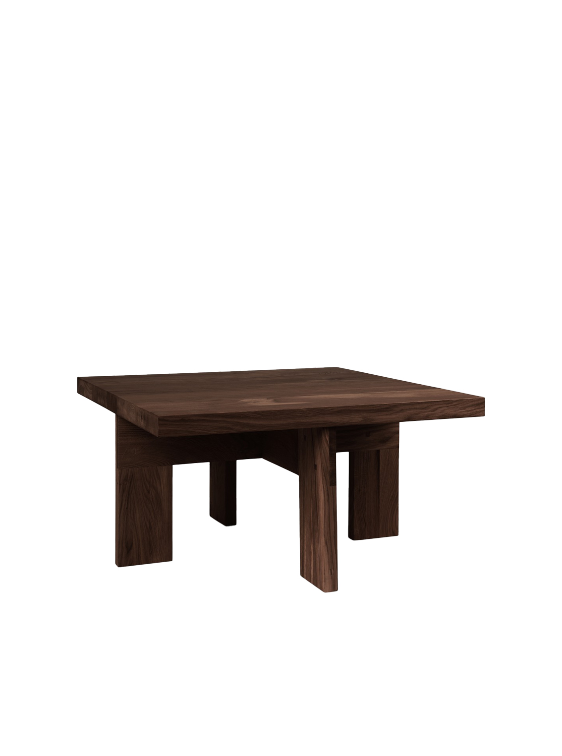 Farmhouse Coffee Table, Square, Dark Oak – Wool
