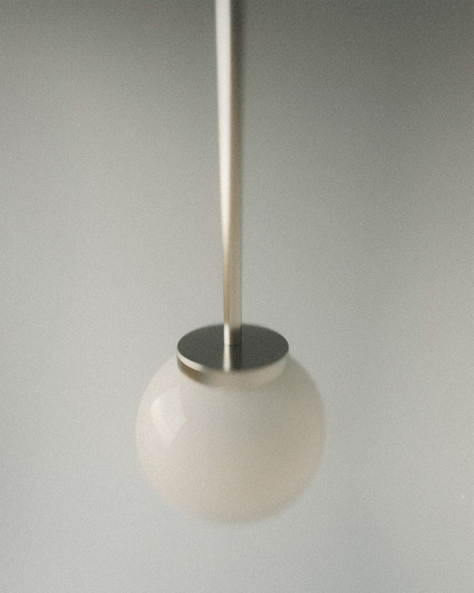 Ovoid Pendant Lamp, Single – Wool