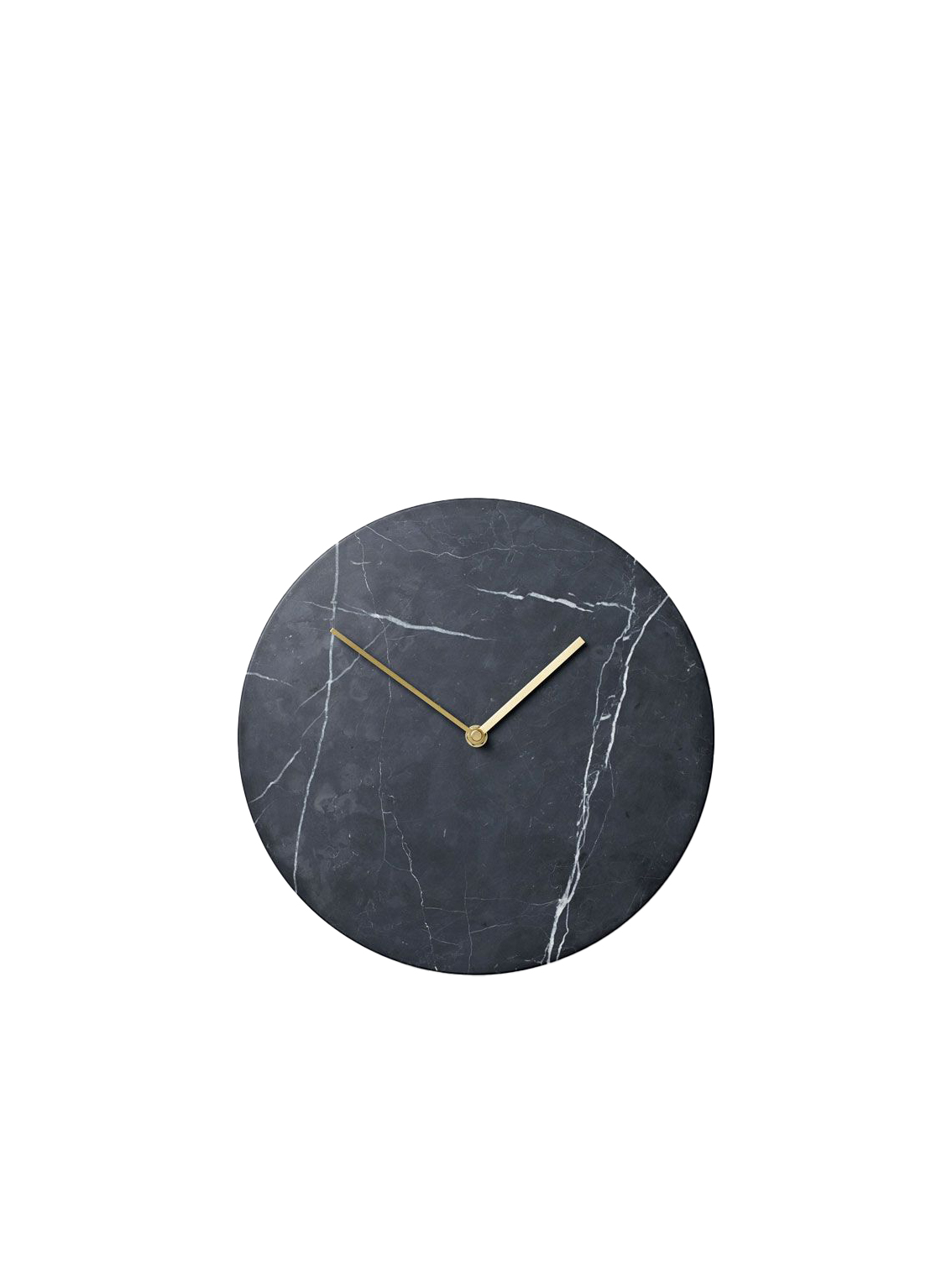 Norm Marble Wall Clock, Black – Wool