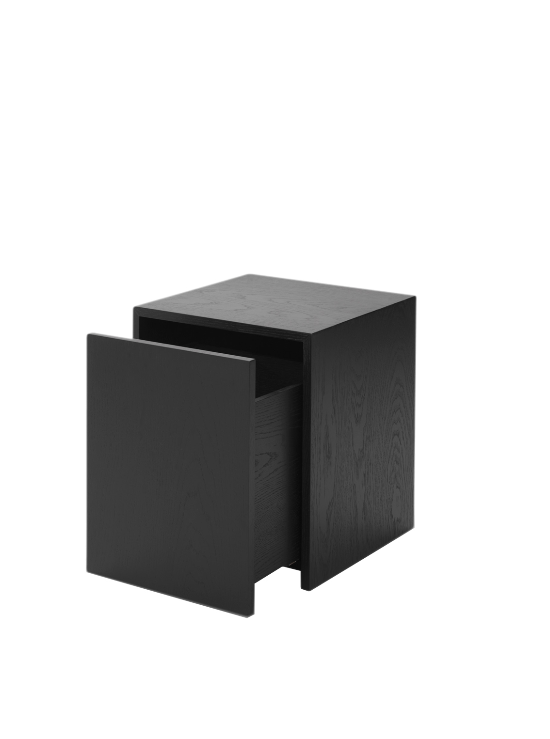 Mass Side Table, Black Stained Oak – Wool