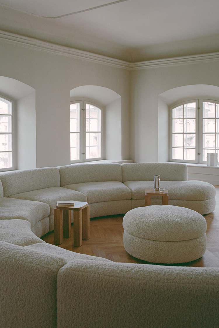 Coda Modular Sofa, Configuration 8, Zinc Drake Spacedust – Wool