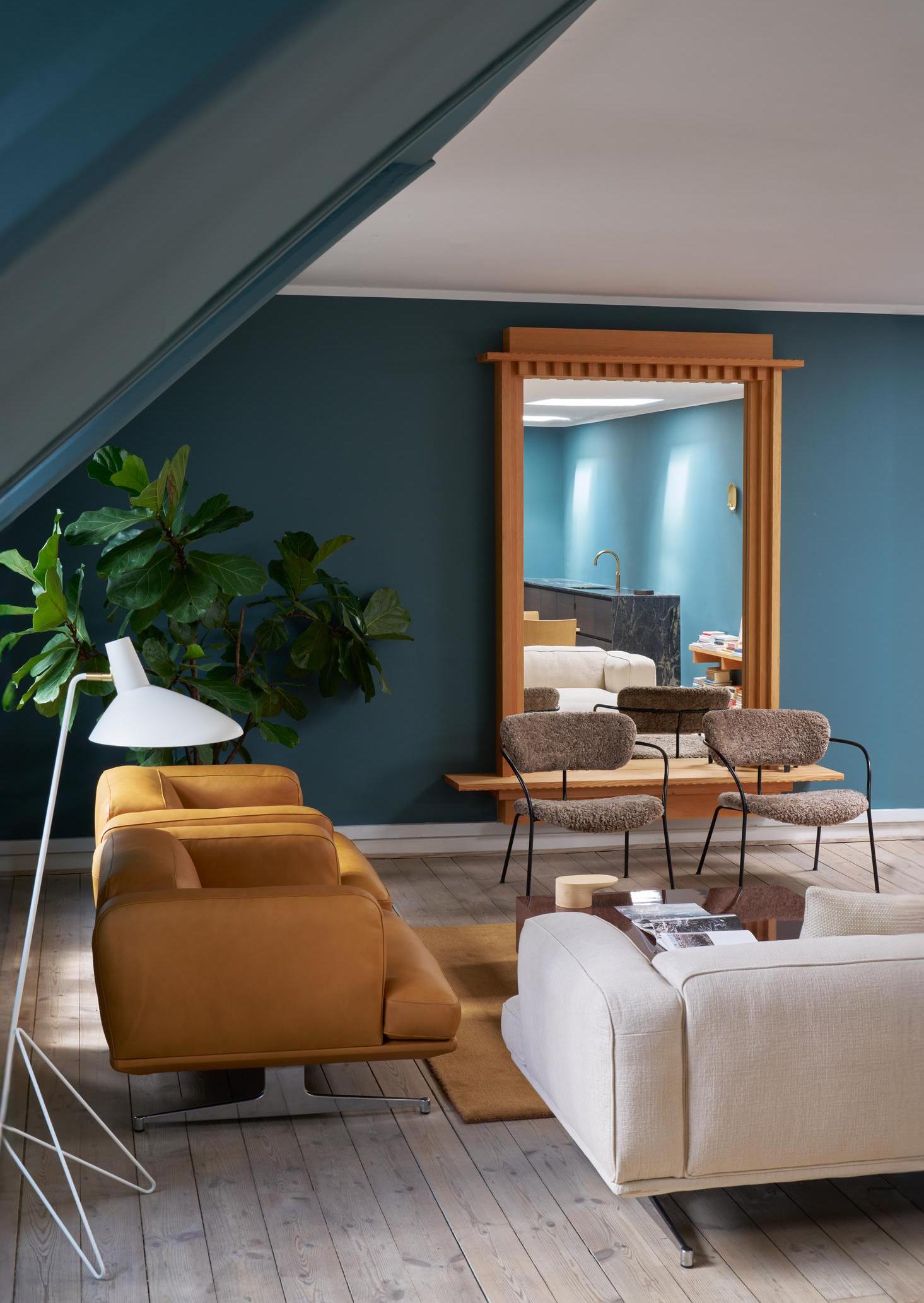 Inland AV21, 1-Seater Sofa, Leather Upholstery – Wool